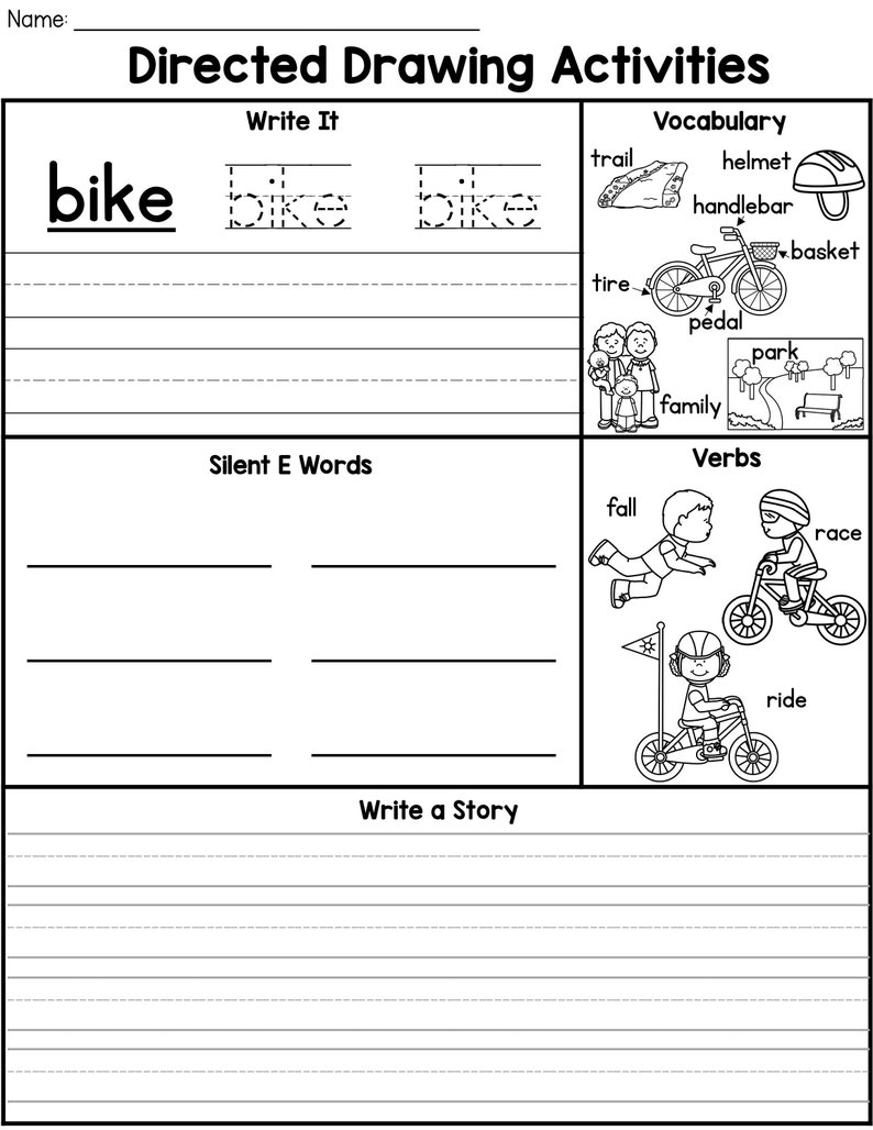 Transportation - Directed Drawing and Vocabulary Activities for Kids - Etsy