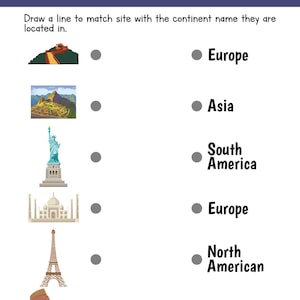 Geography Activity Printables for Kids - Etsy