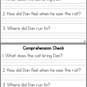 Decodables – Short Vowel A - Phonological Awareness Activities - Etsy