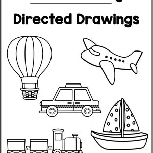 Transportation - Directed Drawing and Vocabulary Activities for Kids - Etsy