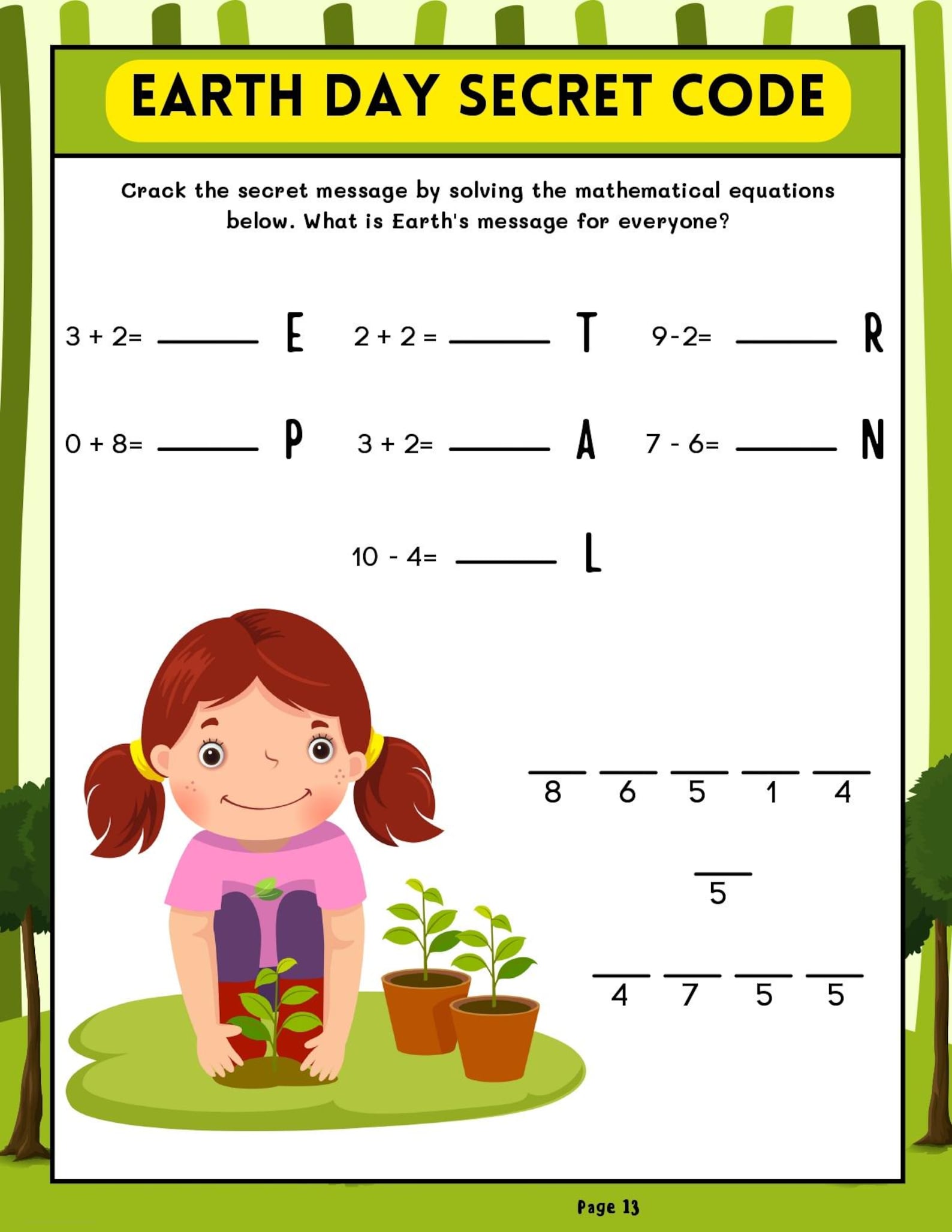 Earth Day Unit for Kindergarten - Etsy