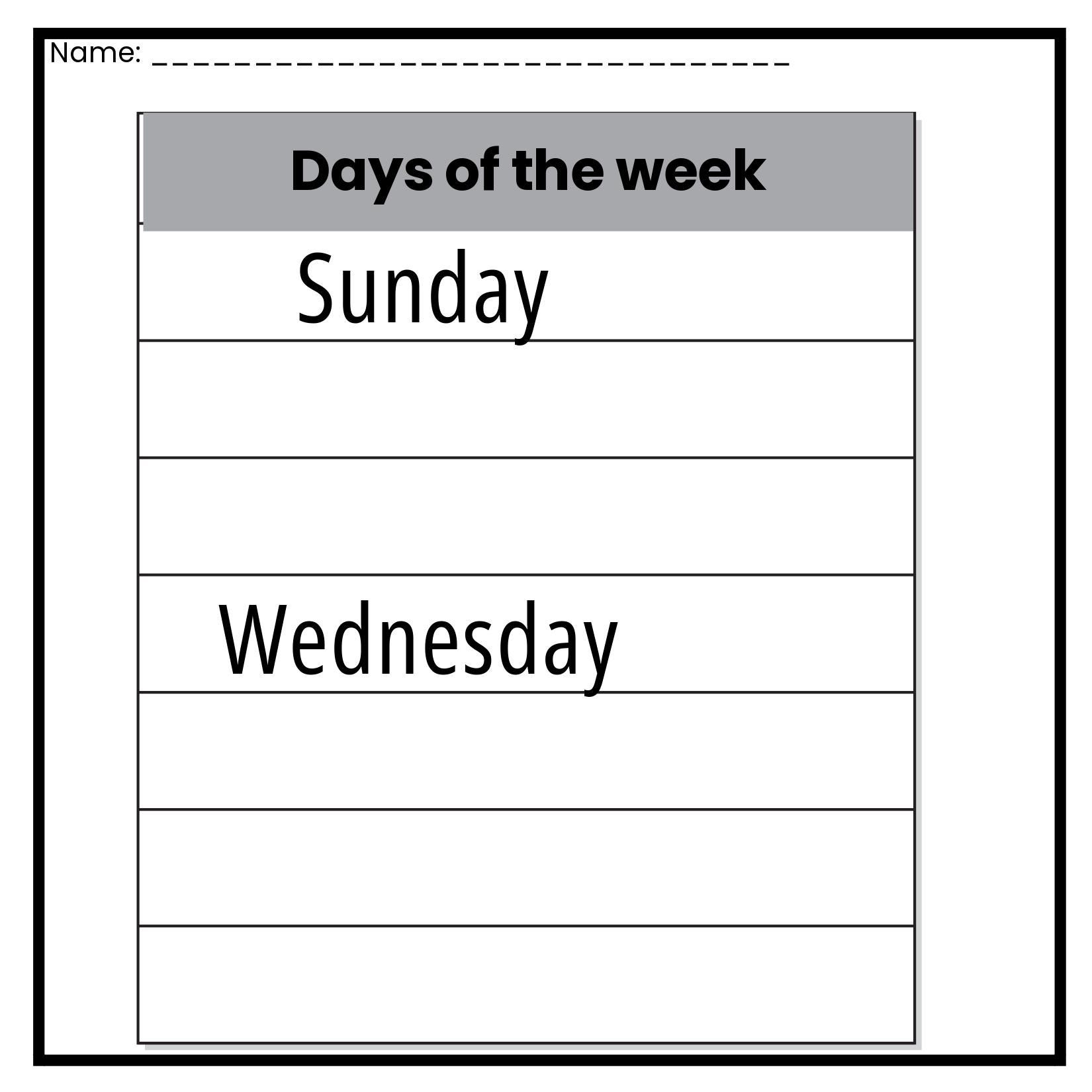 Calendar Worksheets | Weeks, Days, Months, Years Activity Worksheets - Etsy