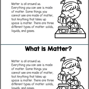 States of Matter Printable Booklets - Etsy
