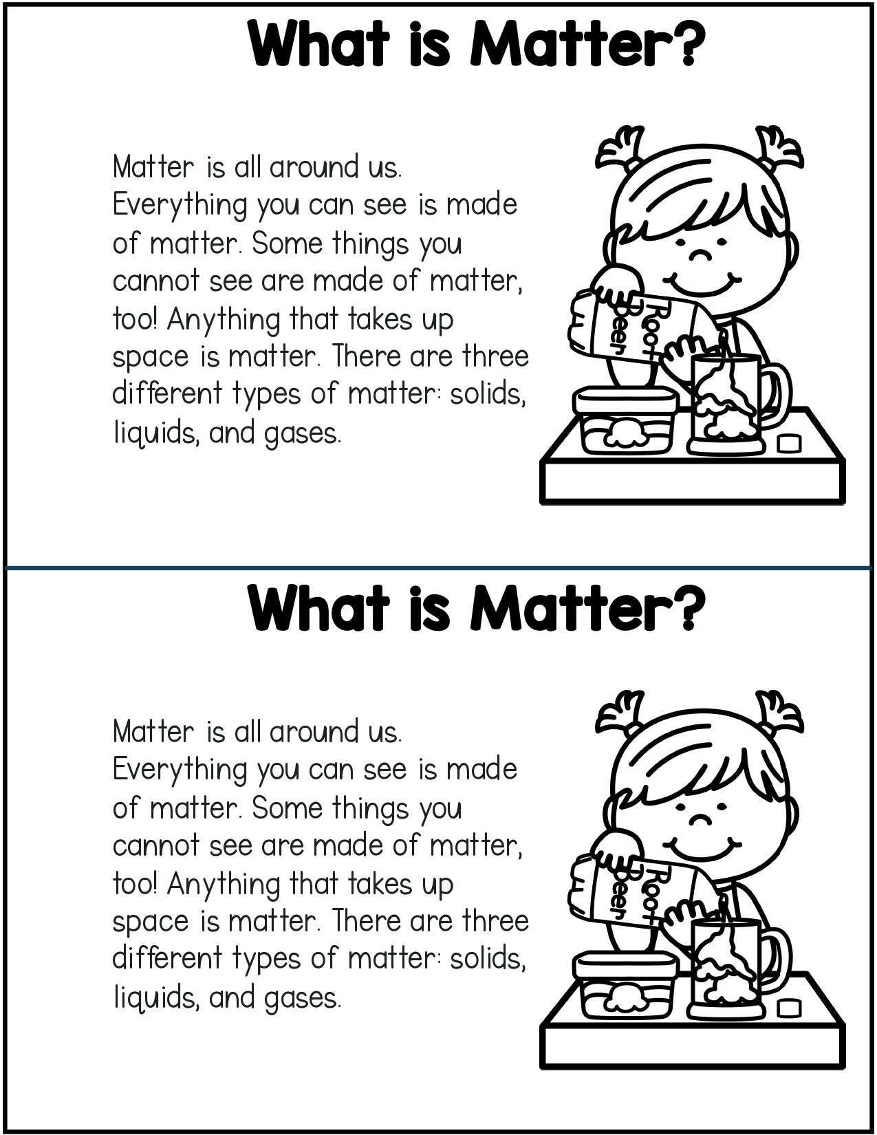 States of Matter Printable Booklets - Etsy