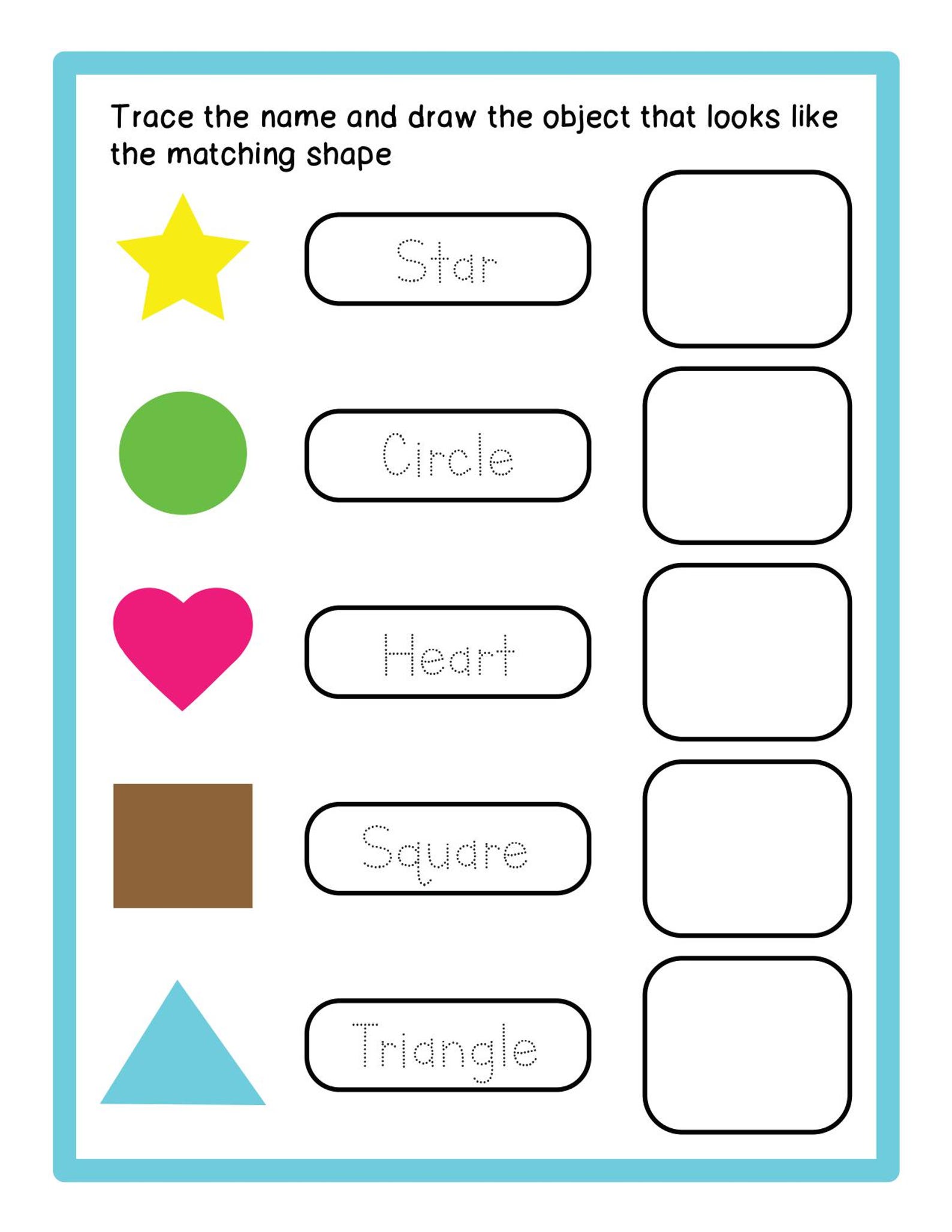 Shapes Recognition Worksheets: Special Needs Activities (PDF Pattern ...