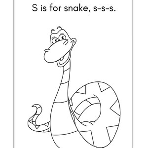 Zoo Phonics | Alphabet Animal Coloring Printables / Flash Cards - Etsy