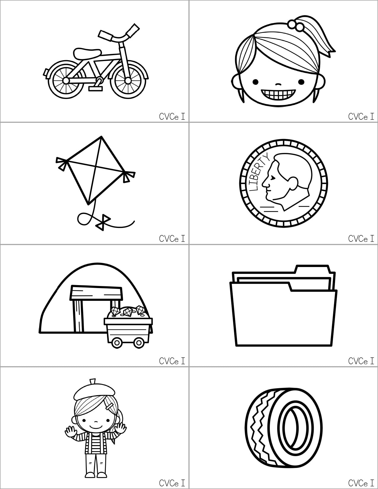 Decodables Cvce Long Vowel I - Etsy