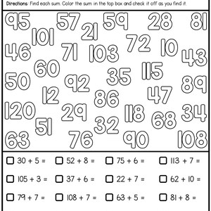 I Spy Math Printable Worksheets for Kids K-2 - Etsy