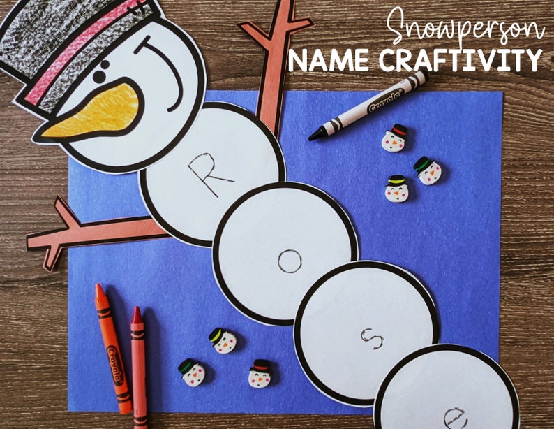 Editable Names – December Activities for Kindergarten - Etsy