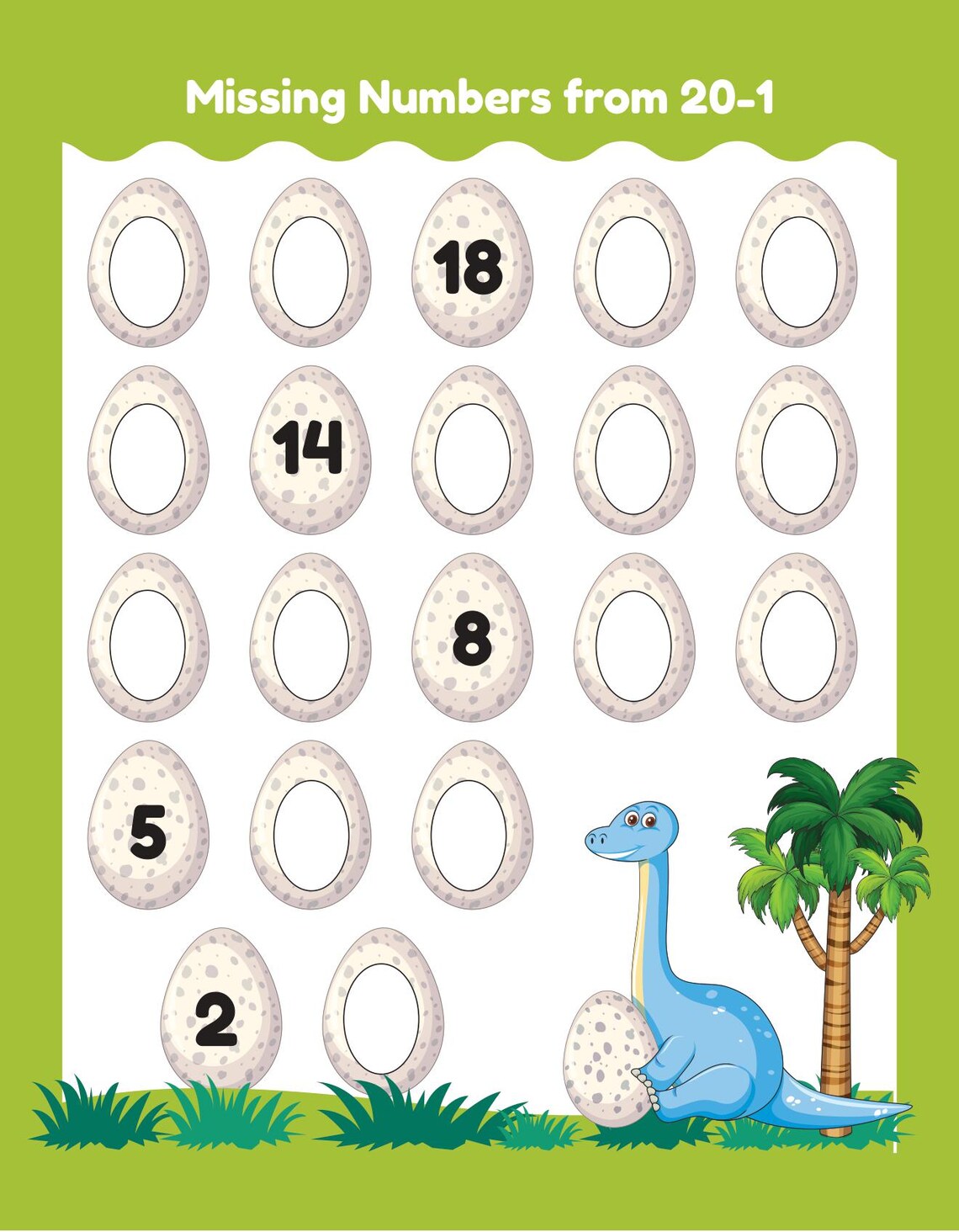 Counting Backwards Worksheets | Numbers 1–100 Printable | Kindergarten ...