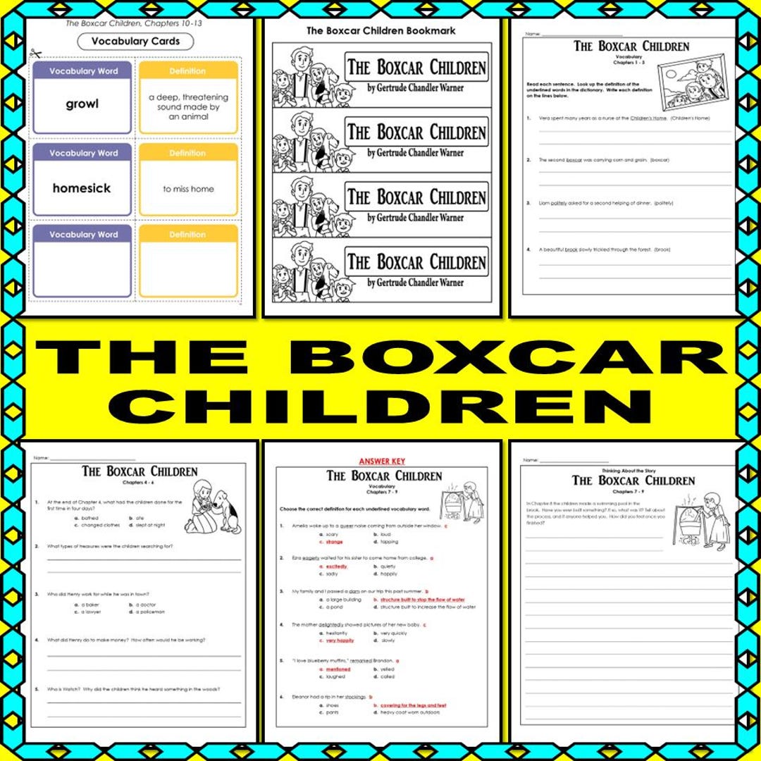 The Boxcar Children Worksheets - Etsy