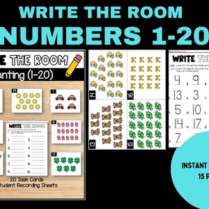 Write the Room Kindergarten Activity | Addition to 10 - Etsy