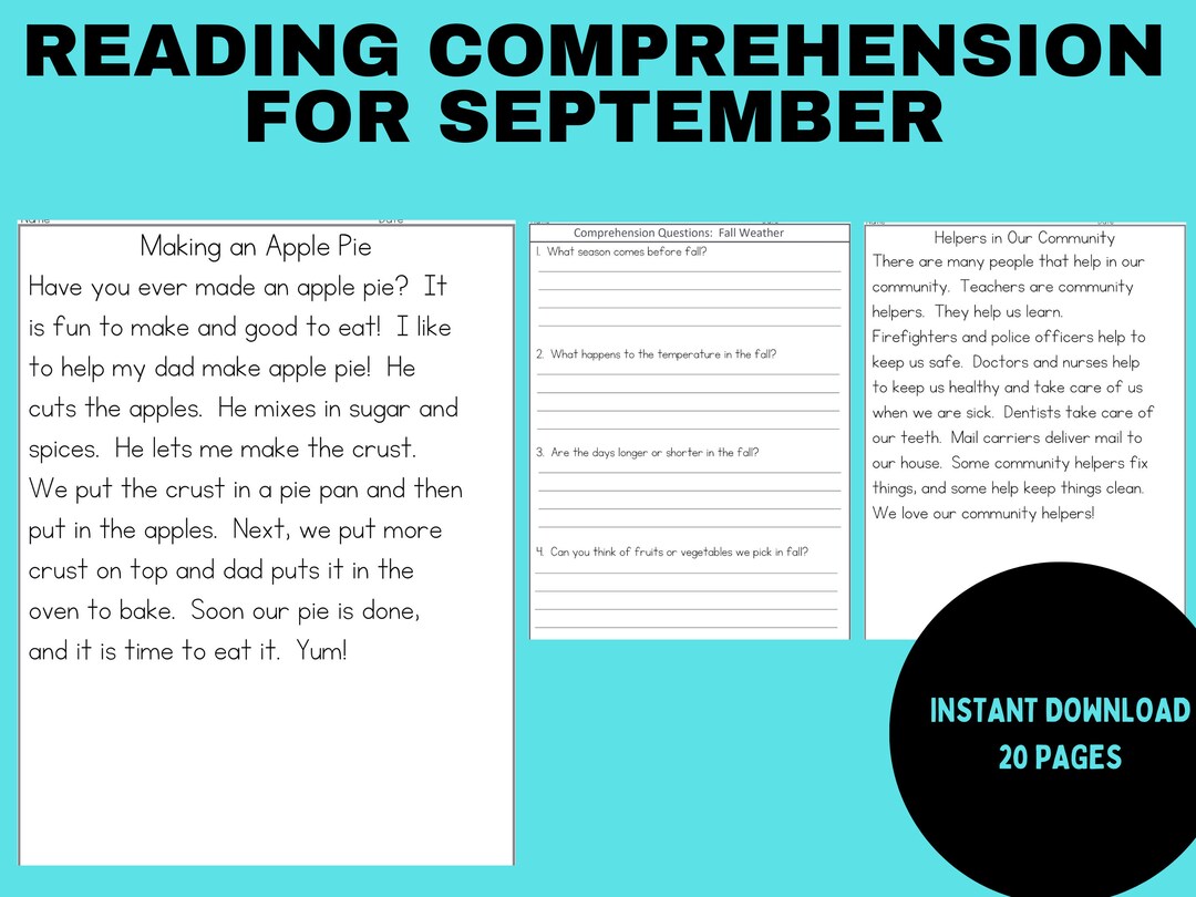 Practically First Fluency Passages – Reading Comprehension for ...