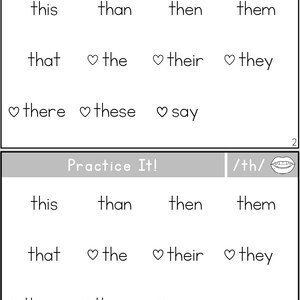 Decodables - Digraph TH - Etsy