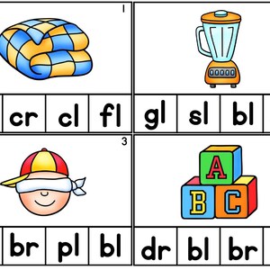 Clip a Blend Literacy Centers - Etsy