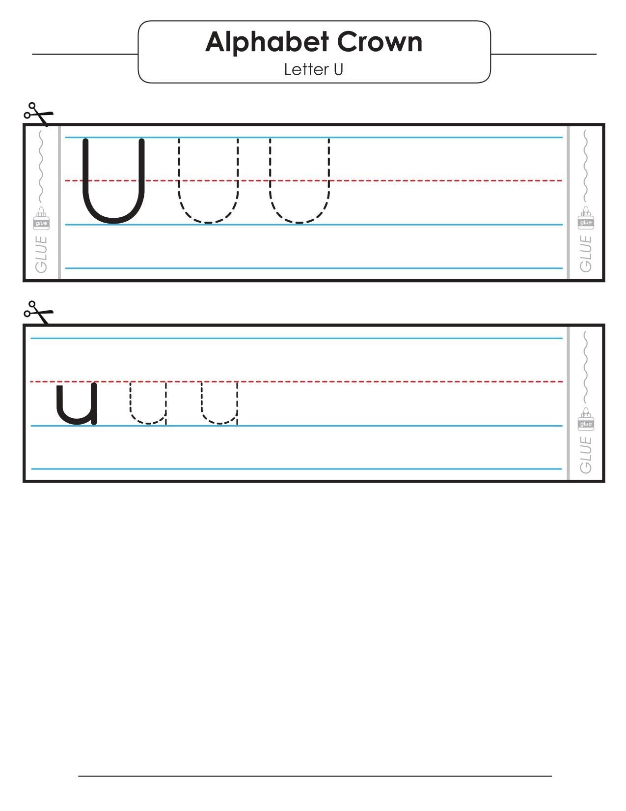 Alphabet Crowns | Trace and Color | A-Z - Etsy