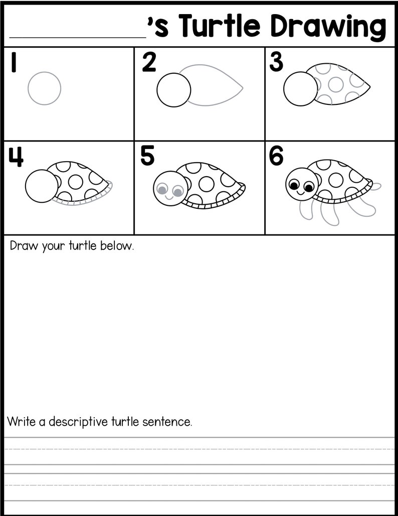 Directed Drawings – Ocean and Vocabulary Activities - Etsy