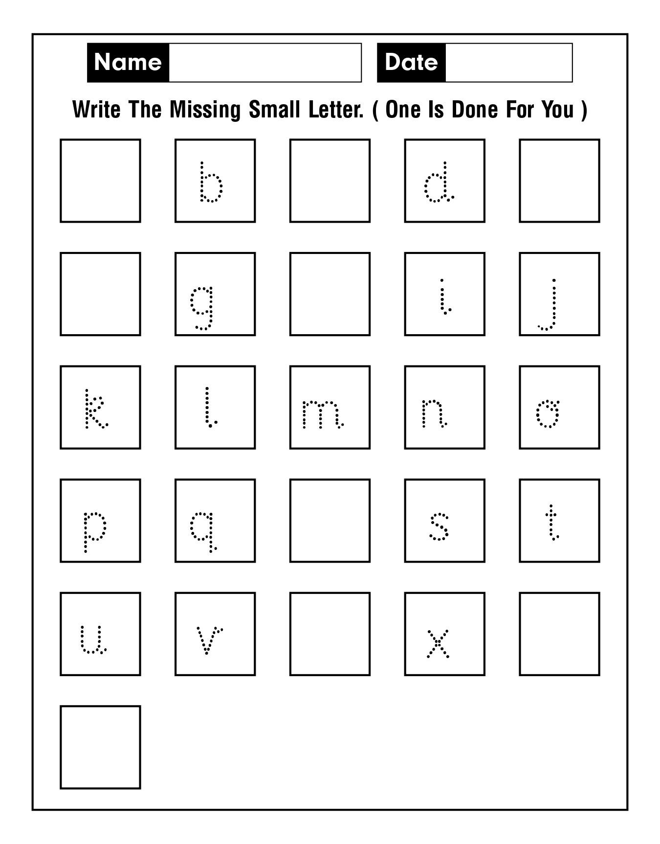 Missing Letters Worksheets | Alphabet Recognition Packet - Etsy