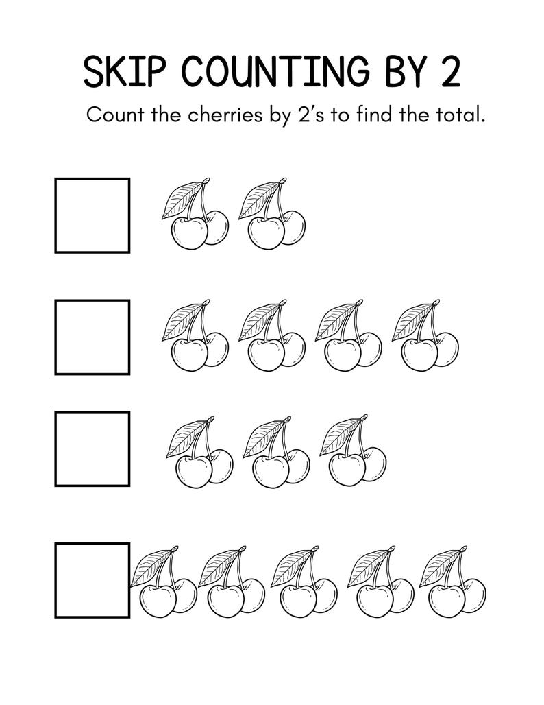 Skip Counting Worksheets - Etsy