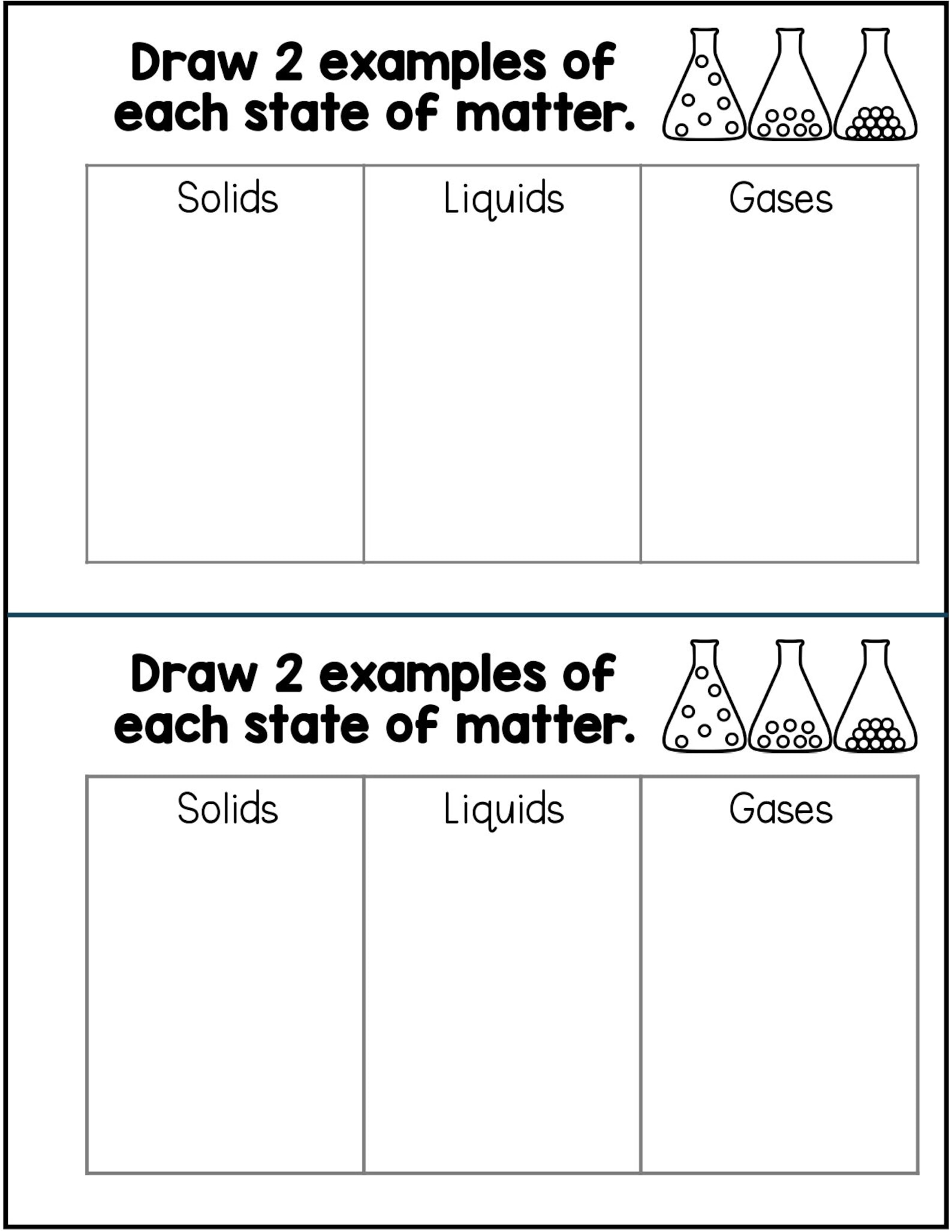 States of Matter Printable Booklets - Etsy
