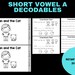 Decodables – Short Vowel A - Phonological Awareness Activities - Etsy