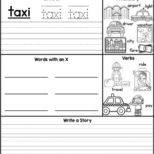 Transportation - Directed Drawing and Vocabulary Activities for Kids - Etsy