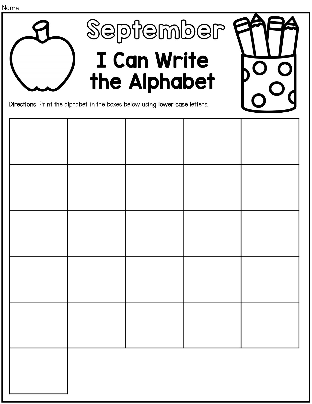 September Math and ELA Worksheet Activities for Kindergarten - Etsy