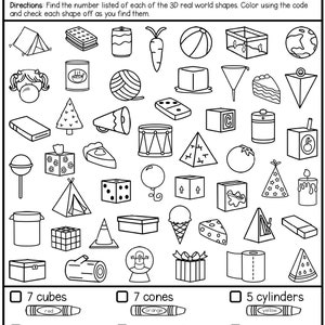 I Spy Math Printable Worksheets for Kids | K-2 - Etsy