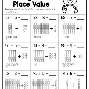 Addition and Subtraction Worksheets for First Grade - Etsy