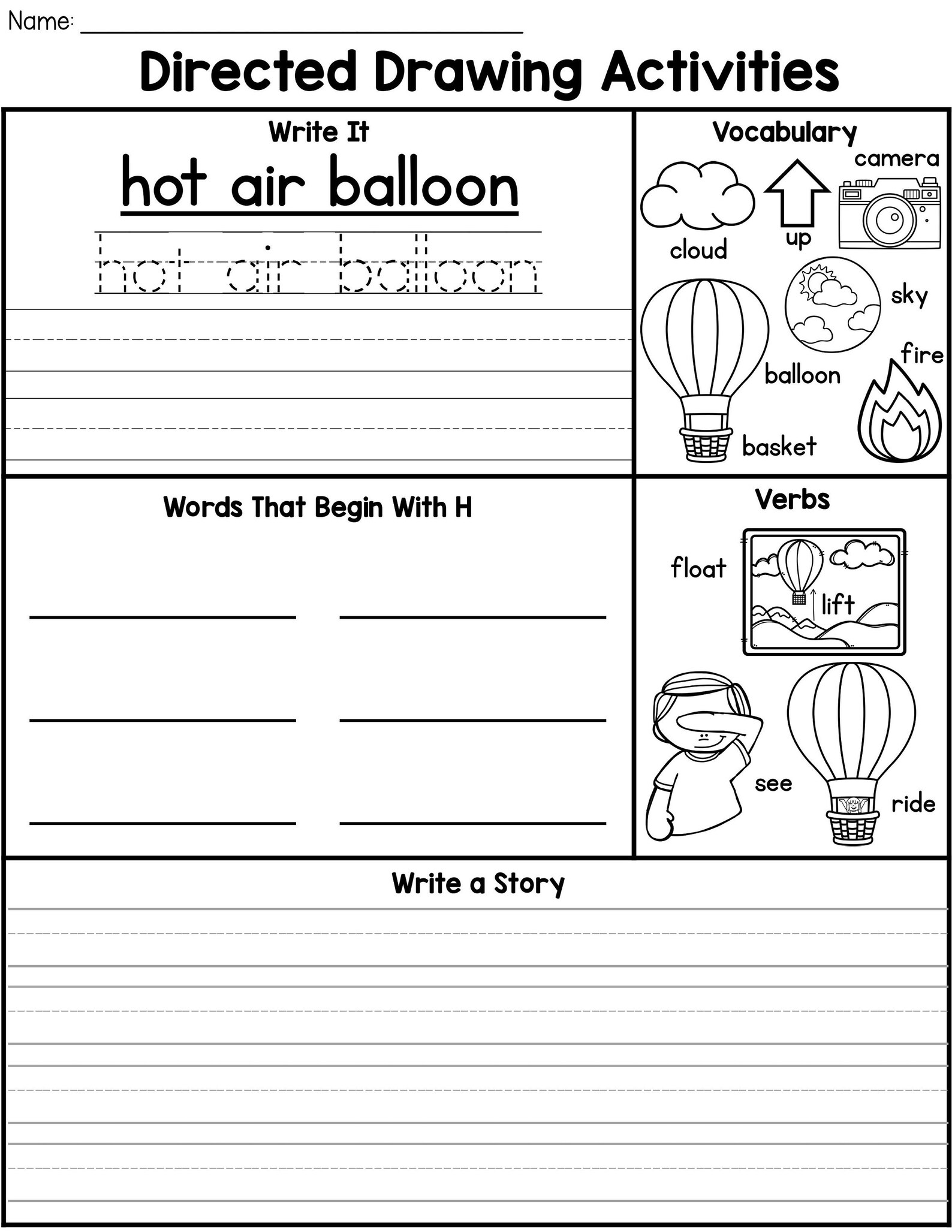 Transportation - Directed Drawing and Vocabulary Activities for Kids - Etsy