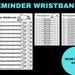 Printable Reminder Bracelets/wristbands - Etsy