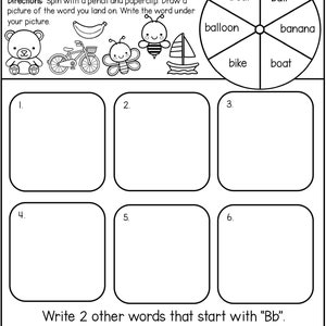 September Math and ELA Worksheet Activities for Kindergarten - Etsy