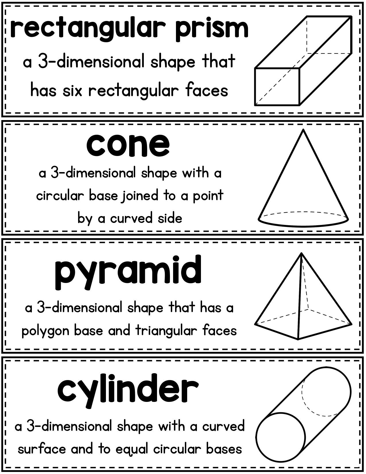 Word Wall Math Vocabulary Cards - Etsy