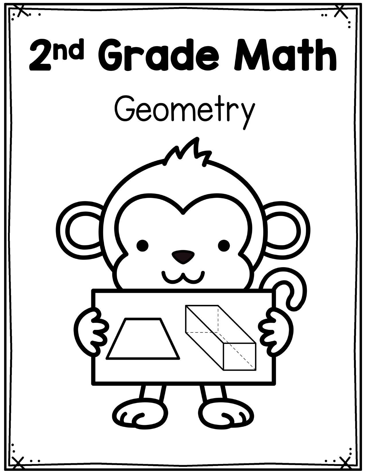 Geometry Worksheets | Second Grade Math - Etsy