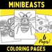 Minibeasts Coloring Pages - Etsy