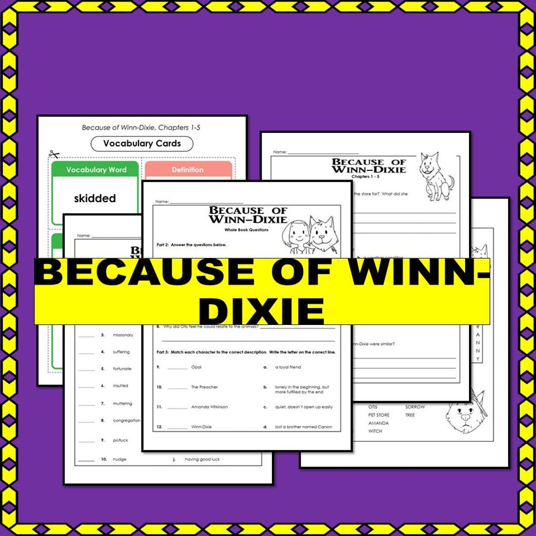 Because of Winn-dixie - Etsy
