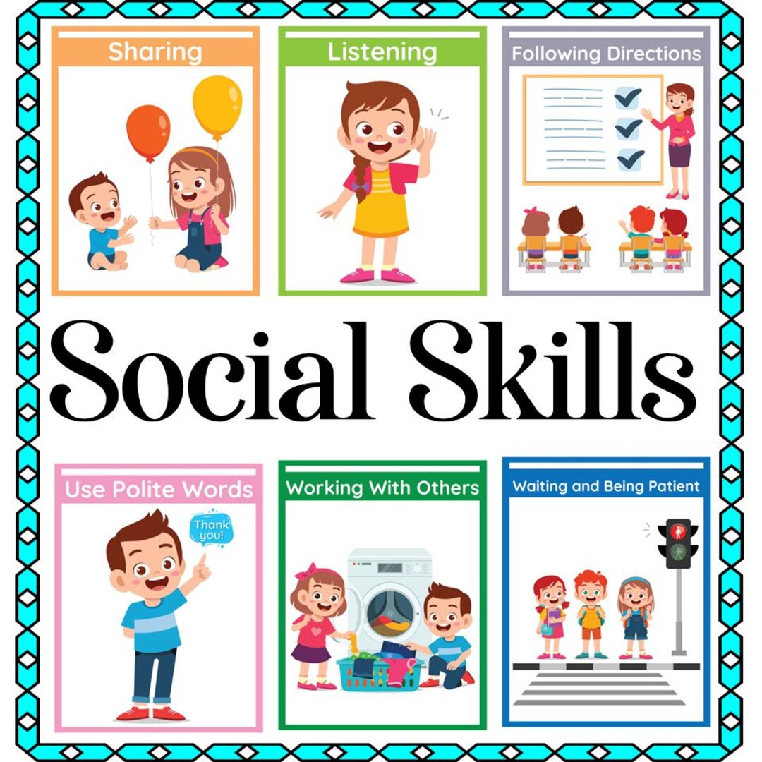 Social Skills Printables | Adapted for Social Education and Autism - Etsy