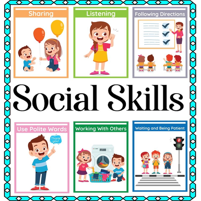 Social Skills Printables | Adapted for Social Education and Autism - Etsy