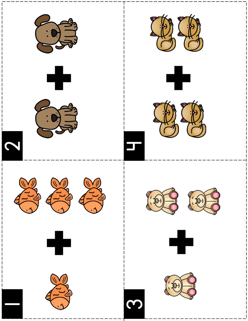 Write the Room Kindergarten Activity | Addition to 10 - Etsy