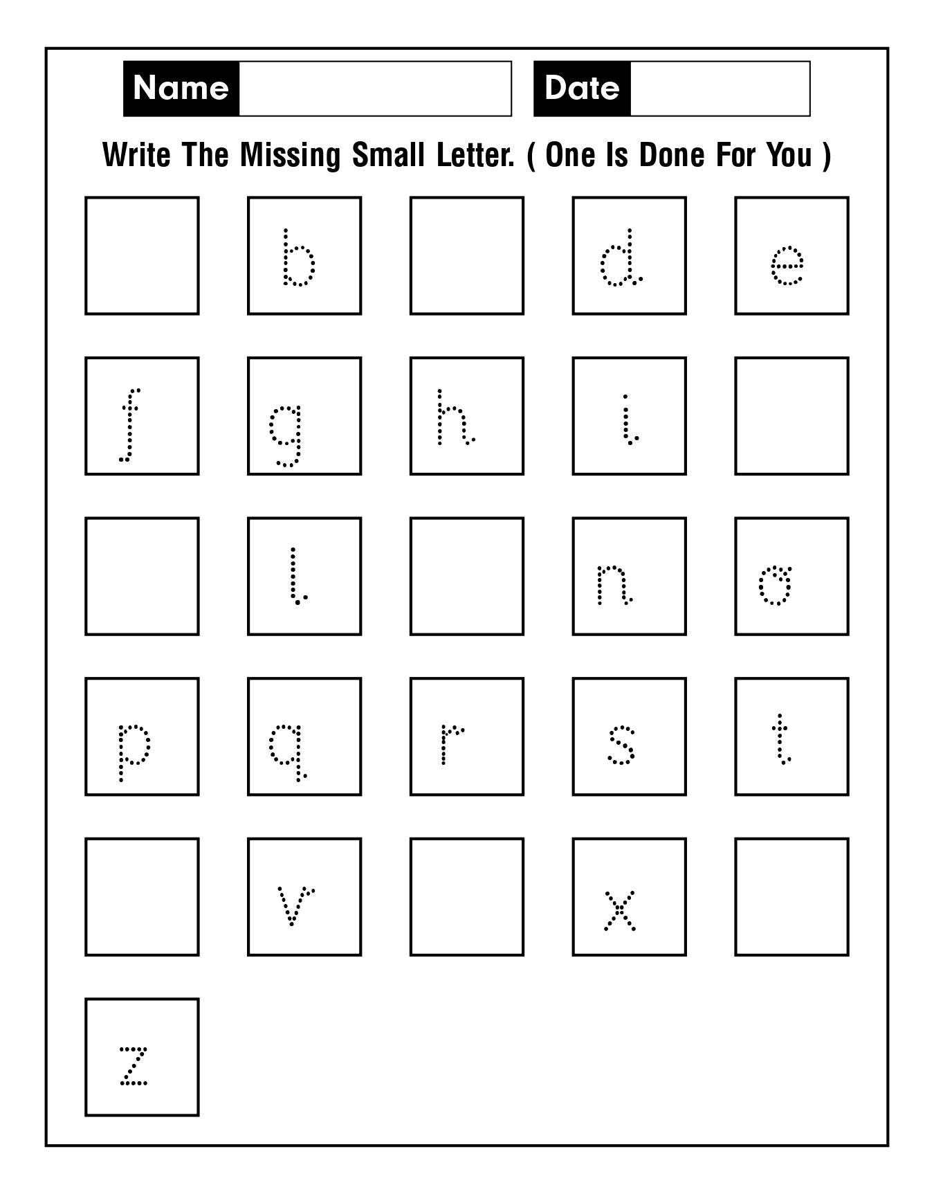 Missing Letters Worksheets | Alphabet Recognition Packet - Etsy