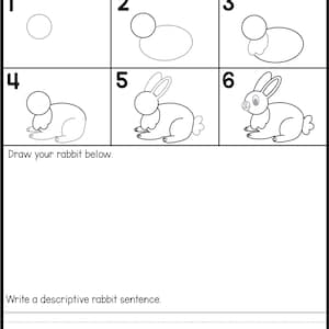 Animal Directed Drawing and Vocabulary Activity for Kids - Etsy