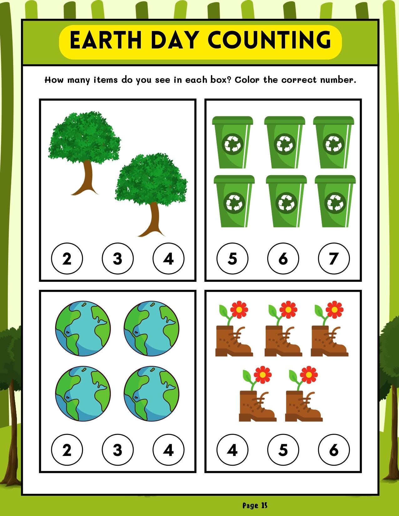 Earth Day Unit for Kindergarten - Etsy