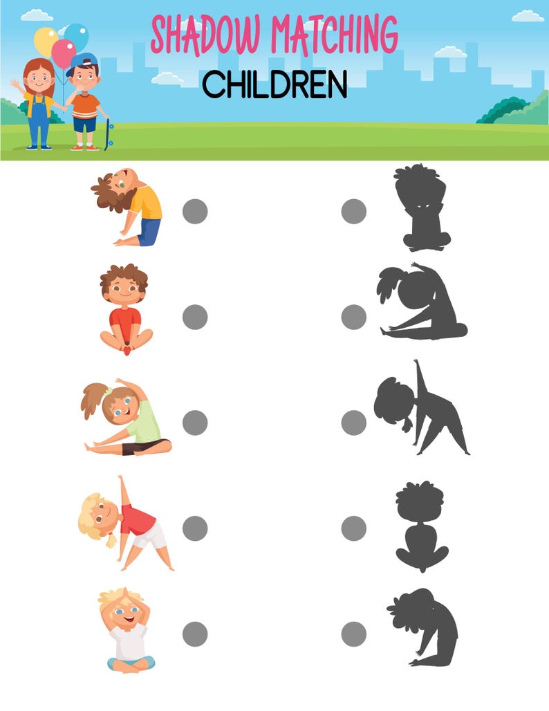 Shadow Matching Activity for Special Education and Autism - Etsy