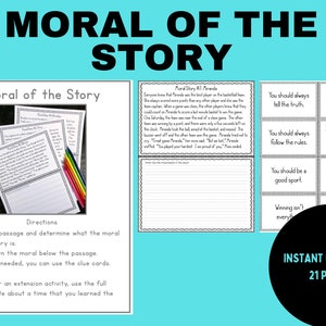 Moral of the Story | Second Grade Literacy Centers - Etsy