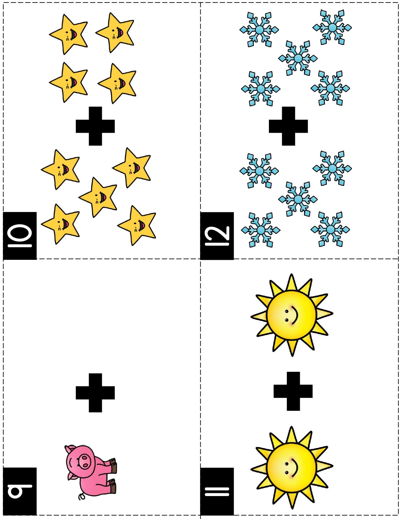 Write the Room Kindergarten Activity | Addition to 10 - Etsy