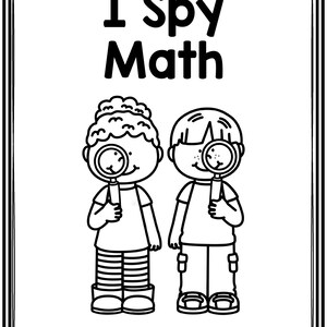 I Spy Math Printable Worksheets for Kids | K-2 - Etsy