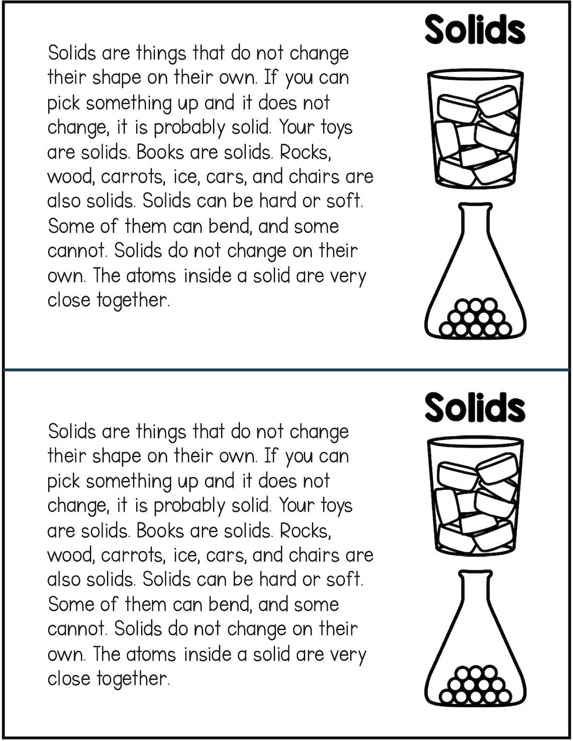 States of Matter Printable Booklets - Etsy
