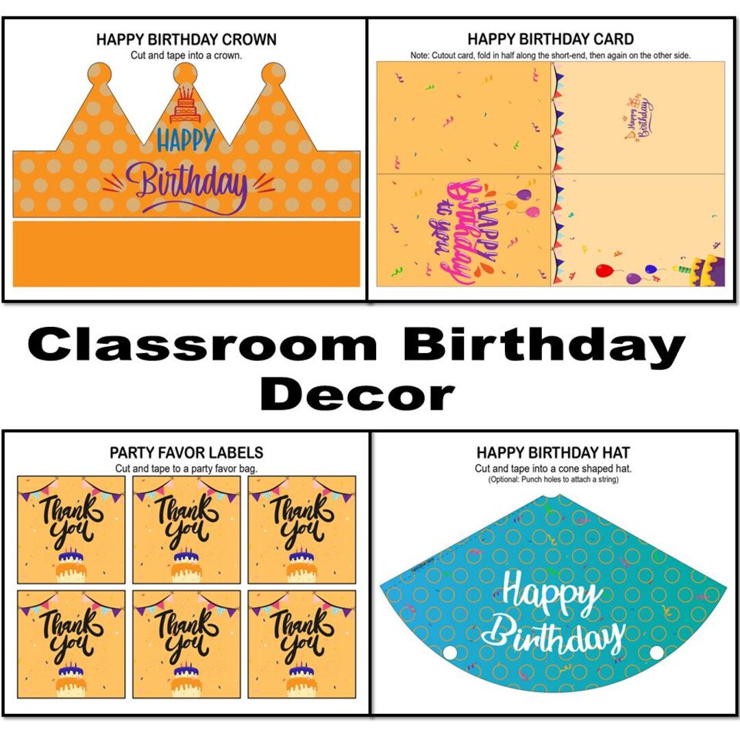 Classroom Birthday Decor - Etsy