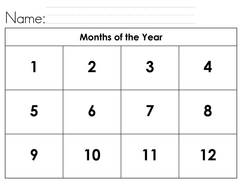 Calendar Skills and Worksheets for Students - Etsy