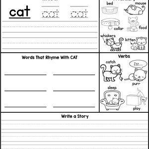 Animal Directed Drawing and Vocabulary Activity for Kids - Etsy